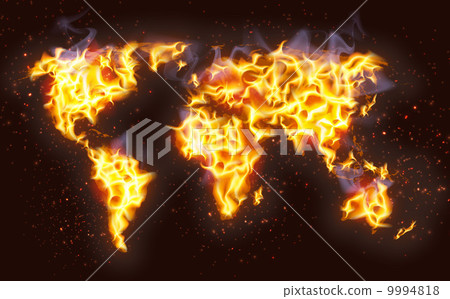 World On Fire-插圖素材 [9994818] - PIXTA圖庫