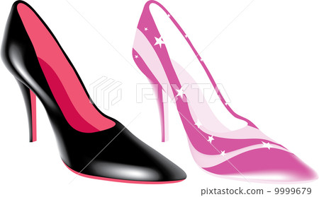 high heel shoes of different colors - Stock Illustration [9999679] - PIXTA