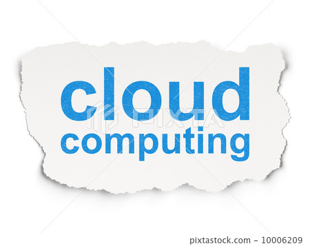 Networking concept: Cloud Computing on Paper... - Stock Illustration ...