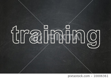 Education concept: Training on chalkboard... - Stock Illustration ...