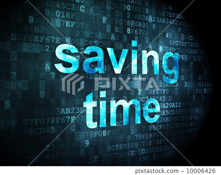 Timeline concept: Saving Time on digital...-插圖素材 [10006426] - PIXTA圖庫