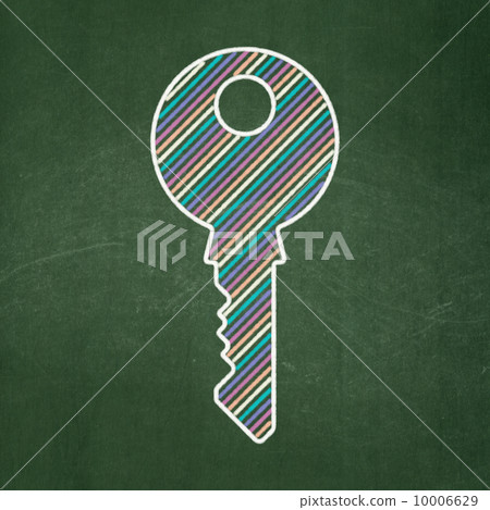 Privacy concept: Key on chalkboard background - Stock Illustration ...