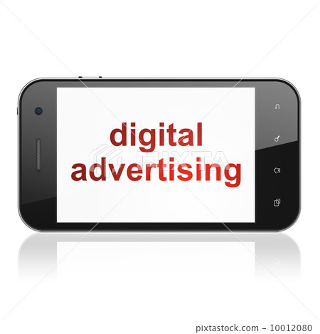 Marketing concept: Digital Advertising on... - Stock Illustration ...