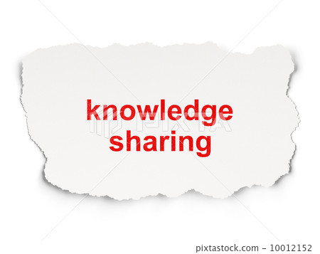 Education concept: Knowledge Sharing on Paper... - Stock Illustration ...