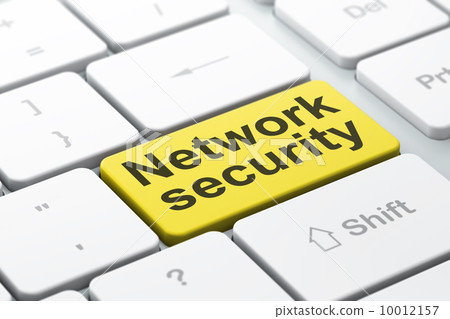 Safety concept: Network Security on computer... - Stock Illustration ...