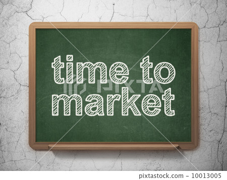 Timeline concept: Time to Market on chalkboard... - Stock Illustration ...