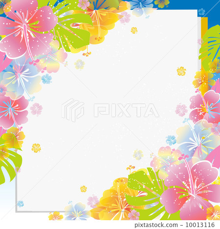 Hibiscus frame - Stock Illustration [10013116] - PIXTA