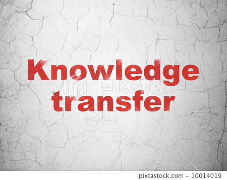 Education concept: Knowledge Transfer on wall... - Stock Illustration ...