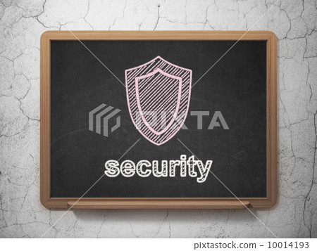 Protection concept: Shield and Security on... - Stock Illustration ...
