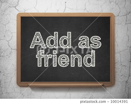 Social network concept: Add as Friend on... - Stock Illustration ...