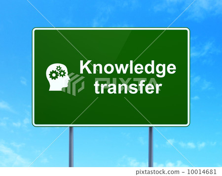Education concept: Knowledge Transfer and Head... - Stock Illustration ...