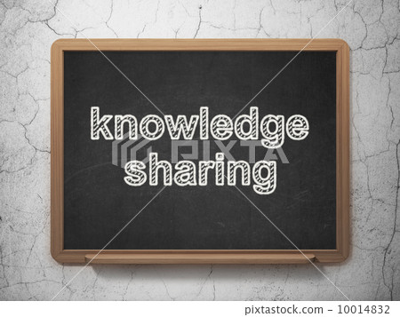 Education concept: Knowledge Sharing on... - Stock Illustration ...