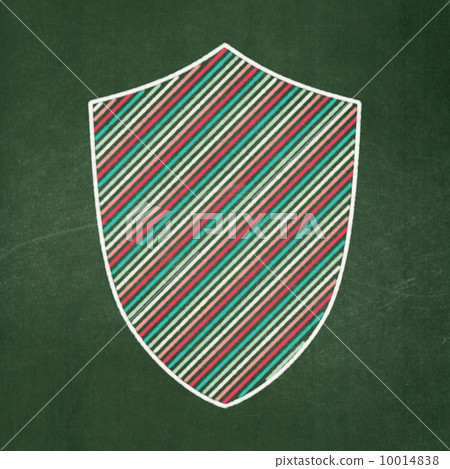 Privacy concept: Shield on chalkboard background - Stock Illustration ...