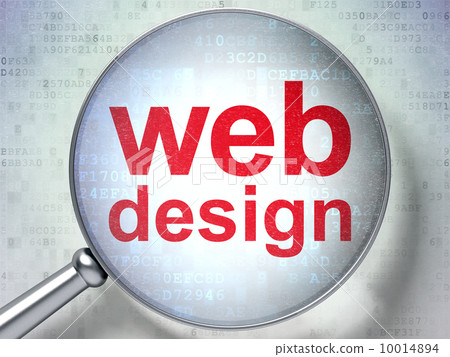 SEO web development concept: Web Design with... - Stock Illustration ...