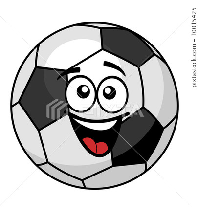Goofy soccer ball with a big happy smile - Stock Illustration [10015425 ...