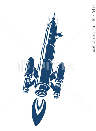 Rocket with turbo boost flames - Stock Illustration [10015435] - PIXTA