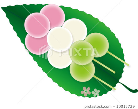 Ohanami and dumplings, three color dumplings - Stock Illustration ...