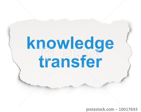 Education concept: Knowledge Transfer on Paper... - Stock Illustration ...