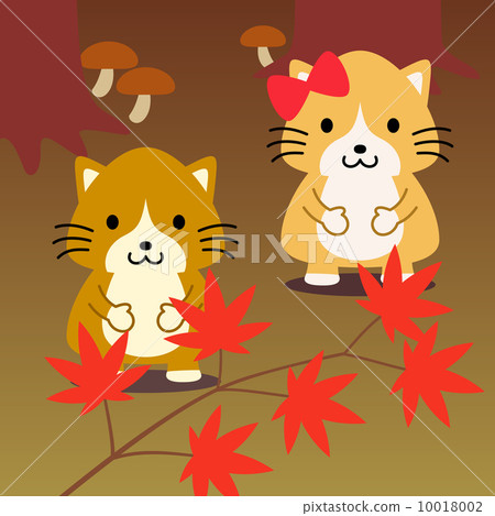 Illustration material for calendar November cat... - Stock Illustration ...