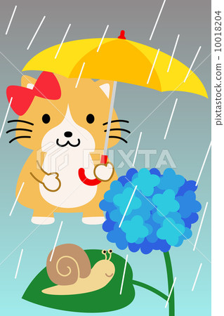 Illustration material for calendar June Cat... - Stock Illustration ...