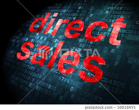 Advertising concept: Direct Sales on digital... - Stock Illustration ...