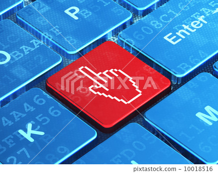 Web development concept: Mouse Cursor on...-插圖素材 [10018516] - PIXTA圖庫