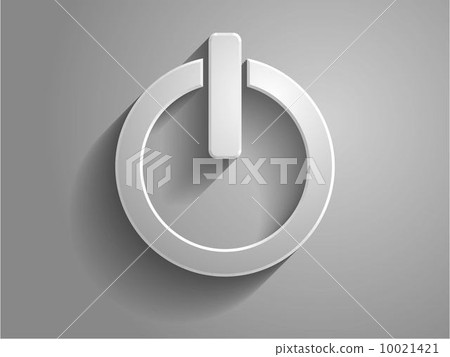 3d Vector illustration of a power icon - Stock Illustration [10021421 ...