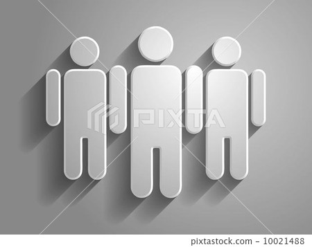 3d Vector illustration of team icon - Stock Illustration [10021488] - PIXTA