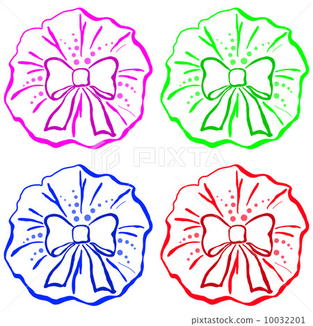 Bow, pictogram, set - Stock Illustration [10032201] - PIXTA