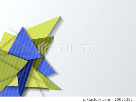 Origami paper banner template - Stock Illustration [10035392] - PIXTA