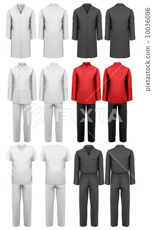 Set of various work clothes. Vector illustration - Stock Illustration ...