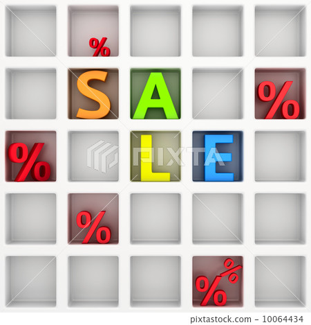 Happy Sales shelf - Stock Illustration [10064434] - PIXTA