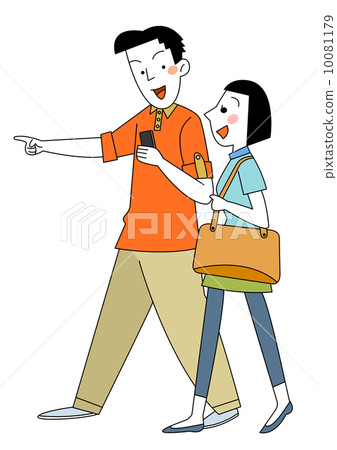 Let's go over there! - Stock Illustration [10081179] - PIXTA