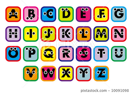 With alphabet / eye ball - Stock Illustration [10091098] - PIXTA