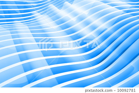 Abstract blue monochrome 3d waved background - Stock Illustration ...