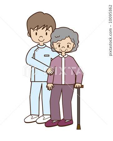 Walking aid - Stock Illustration [10095862] - PIXTA