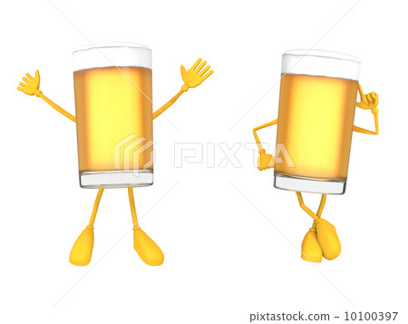 Beer character - Stock Illustration [10100397] - PIXTA