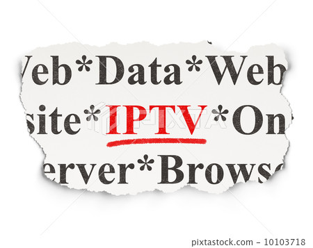 Web development concept: IPTV on Paper background - Stock Illustration [10103718] - PIXTA