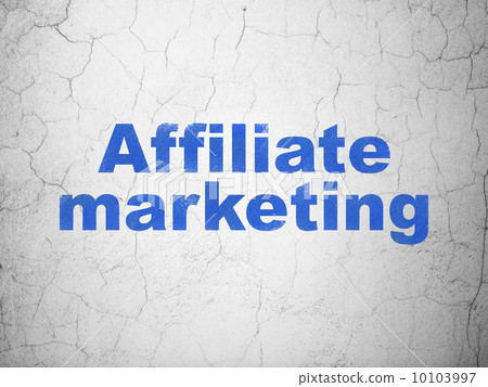 Business concept: Affiliate Marketing on wall... - Stock Illustration ...