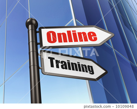 Education concept: sign Online Training on... - Stock Illustration ...