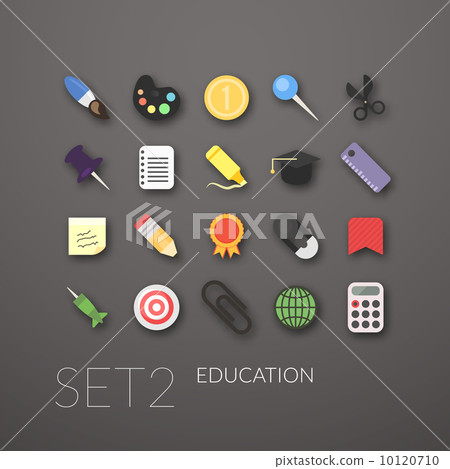 Flat icons set 2 - Stock Illustration [10120710] - PIXTA