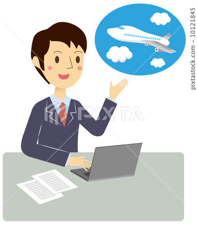 Travel agency counter - Stock Illustration [10121845] - PIXTA