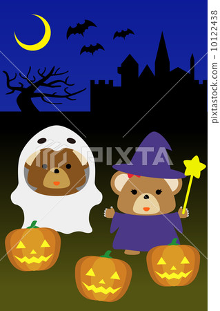 Illustration material for calendar October bear... - Stock Illustration ...