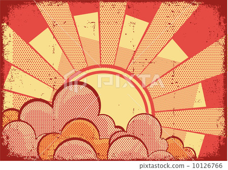 Cartoons grunge background with sunlight on... - Stock Illustration ...