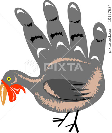 Turkey Hand Retro - Stock Illustration [10127684] - PIXTA