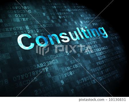 Business concept: Consulting on digital background - Stock Illustration ...