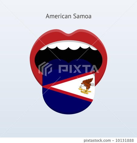 American Samoa language. Abstract human tongue. - Stock Illustration ...