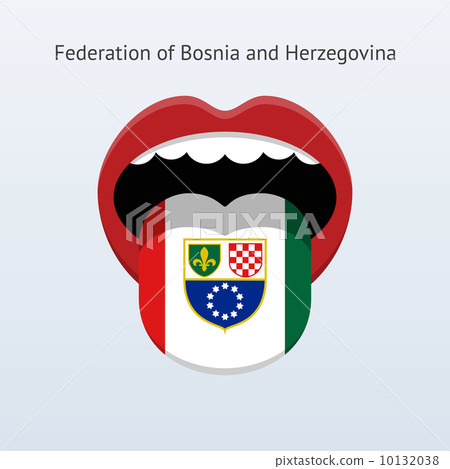 Federation of Bosnia and Herzegovina language. - Stock Illustration ...