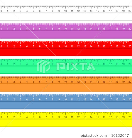 Set of multicolored rulers - Stock Illustration [10132047] - PIXTA