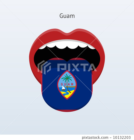 Guam language. Abstract human tongue. - Stock Illustration [10132203 ...